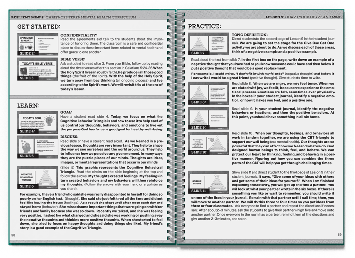 Resilient Minds - Christ-Centered Mental Health Curriculum